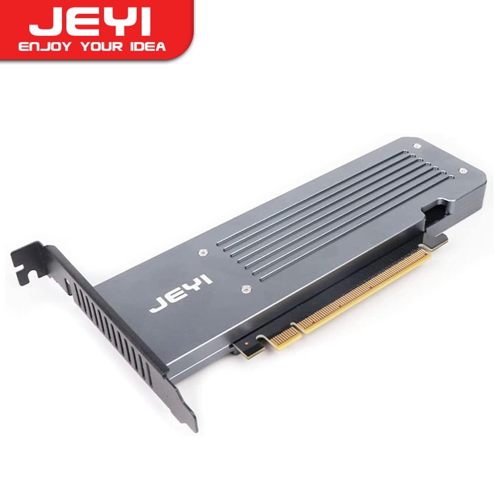 Jeyi การ์ดขยาย SSD M.2 X16 PCIe 4.0 X4 พร้อมฮีทซิงค์ รองรับ 4 NVMe M.2 ...