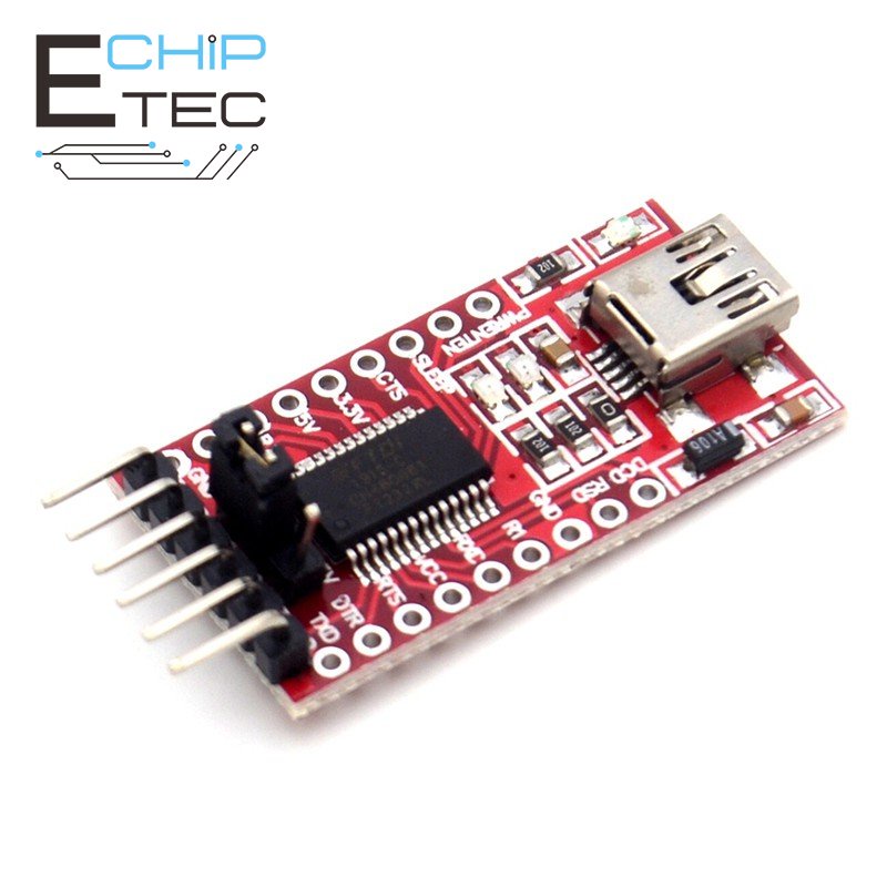 โมดูลอะแดปเตอร์ดาวน์โหลดสายเคเบิล Ft232rl FT232 จาก USB ไป TTL 5V 3.3V ...