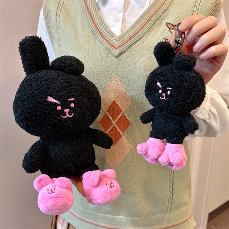 พวงกุญแจ จี้ตุ๊กตาการ์ตูน Kpop Bangtan Boys Lucky Cooky Black Edition ...
