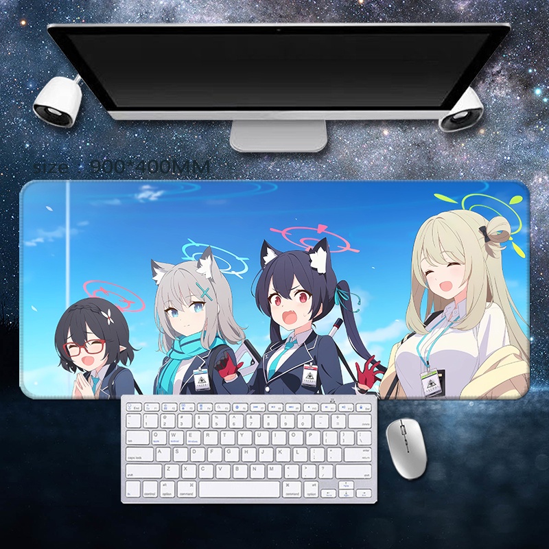 Blue Archive mouse pad oversized sorasaki hina/Misono Mika/Sunaōkami ...
