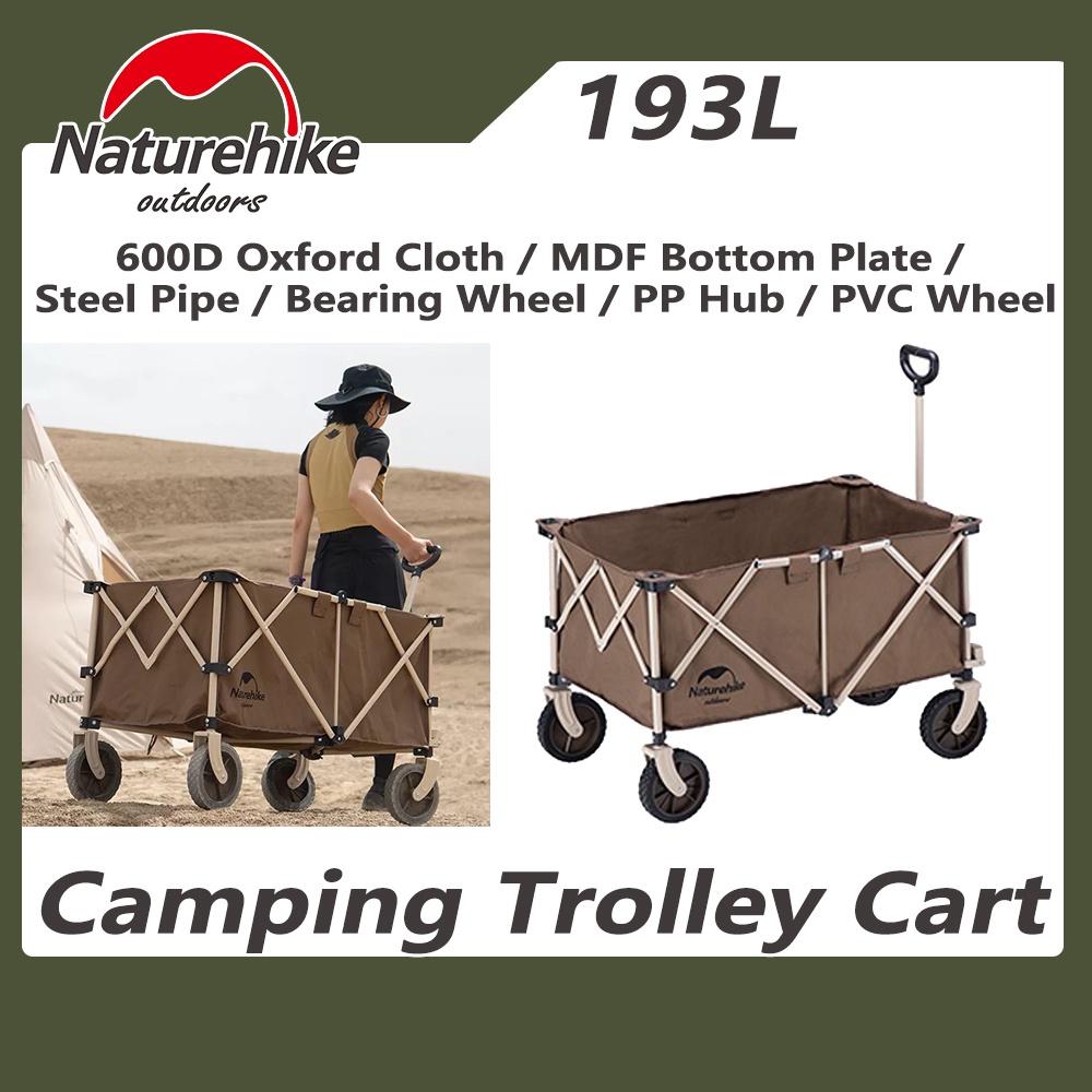 Naturehike Camping Trolley Cart Outdoor Portable Trolley 193L Large ...