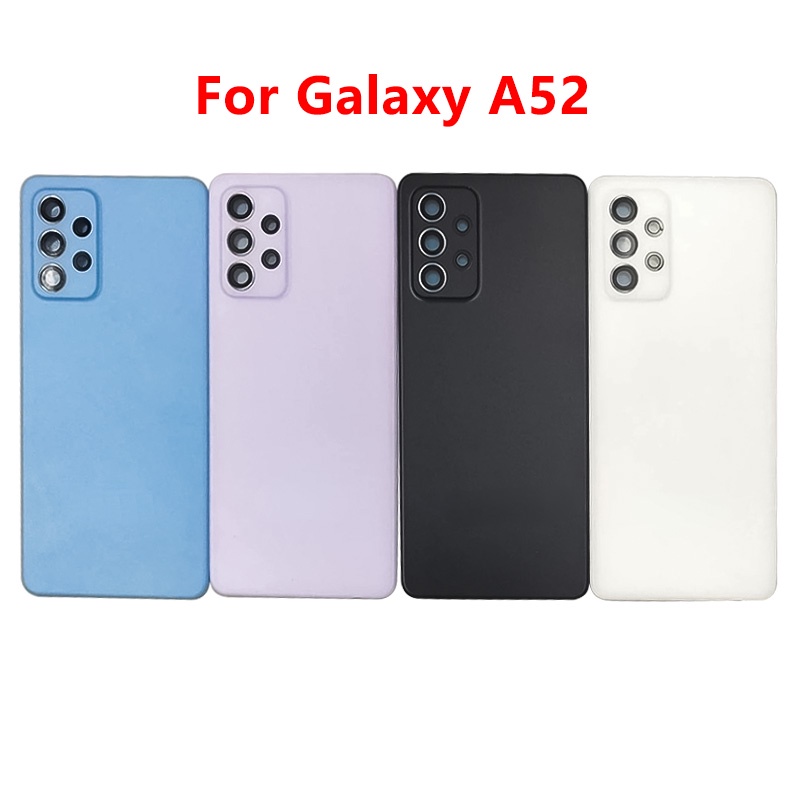 A525 แบตเตอรี่ปกหลังสําหรับ Samsung Galaxy A52 A526 ฝาครอบประตูด้านหลังแผงอะไหล่เปลี่ยนพร้อม ...
