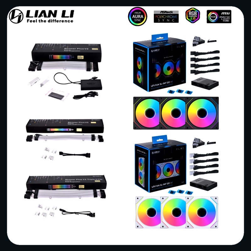 Lian Li UNI SL-IN 120 มม.กระจกอินฟินิตี้ ARGB พัดลม SL120 140 AL120 พัด ...