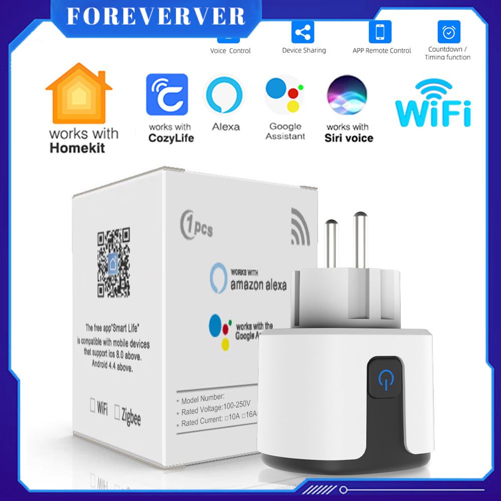 Apple Homekit Smart Socket WiFi ปลั๊ก EU 16A พร้อมตัวจับเวลาการตรวจสอบ ...