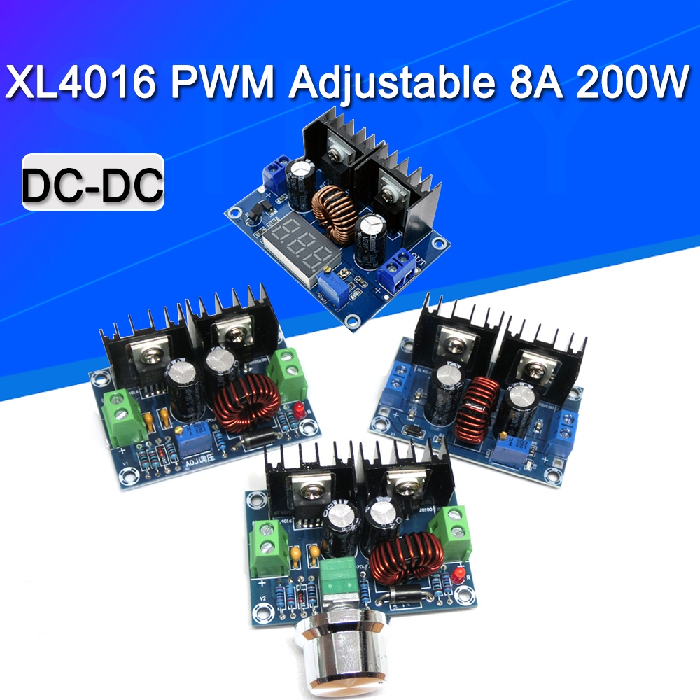 Max 8A XL4016 XL4016E1 200W โมดูลแปลงแรงดันลมยาง พลังงานสูง DC-DC PWM ...