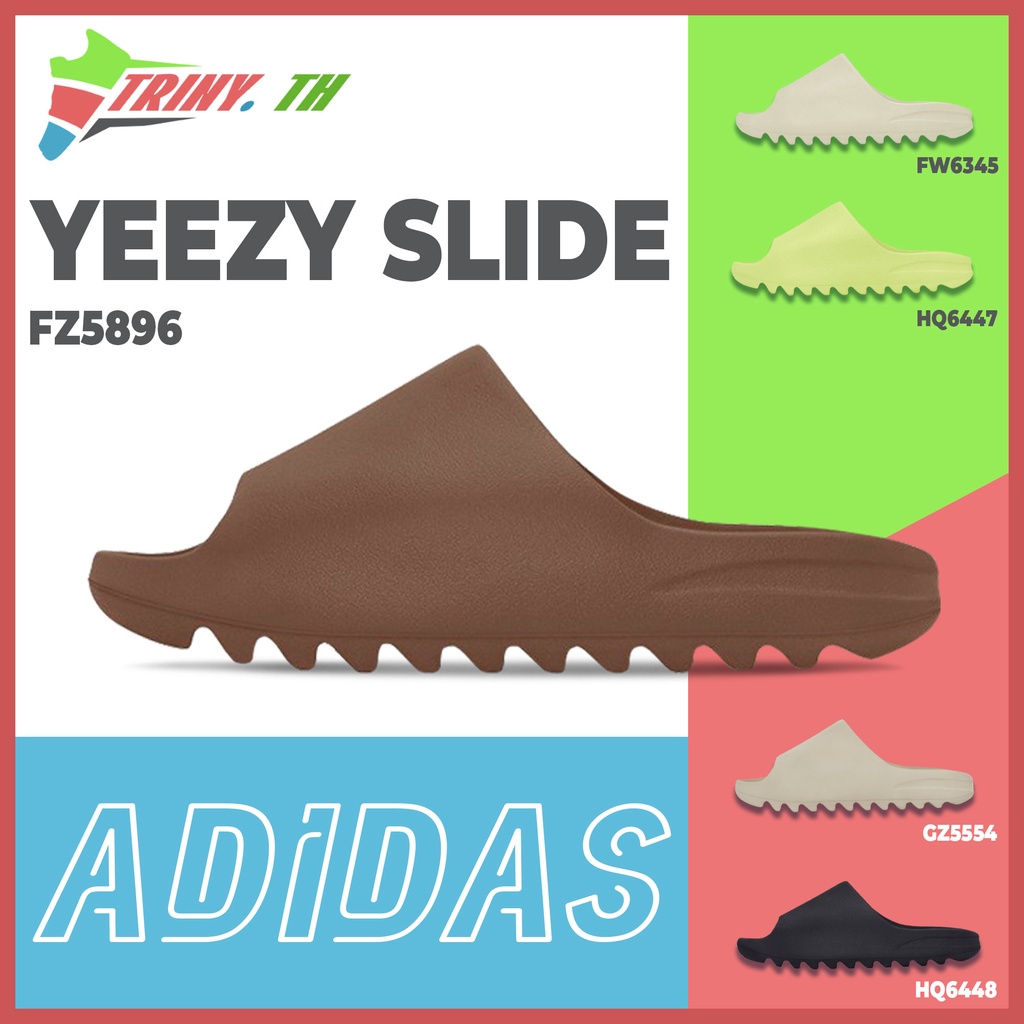 รองเท้าแตะ Adidas Originals Yeezy Slide{FZ5896/FW6345/HQ6447/GZ5554 ...