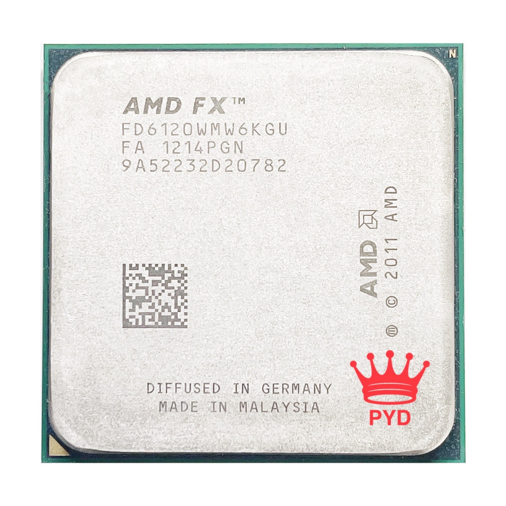 ซ็อกเก็ต AMD FX-Series FX-6120 FX6120 FX 6120 3.5 GHz Six-Core CPU ...