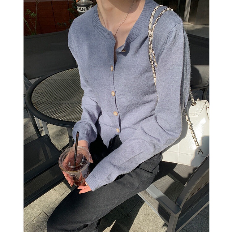 GAKKI เสื้อสเวตเตอร์ถักไหมพรมผู้หญิง เสื้อคาร์ดิแกนหญิง ผ้านิ่มใส่สบาย ฟรีไซส์ พร้อมส่ง 1545 ...