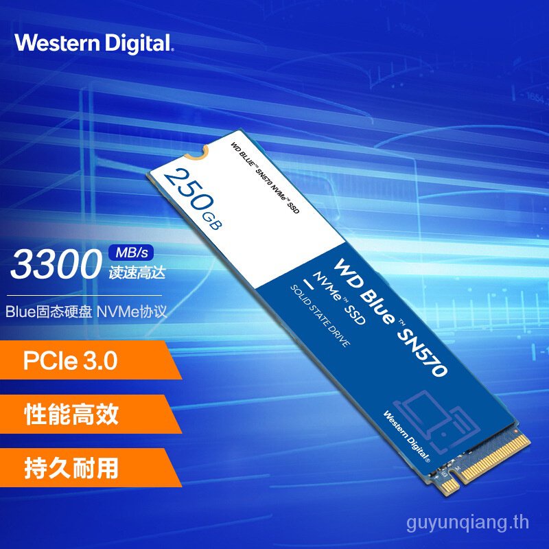 {พร้อมส่ง} โซลิดสเตทไดรฟ์ WD SN570 250G 500G 1TB PCIe ความเร็วสูง M.2 ...
