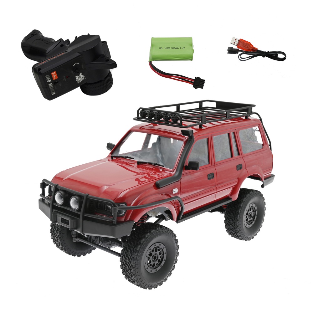 Wpl C54 1 Rc Car C54 Car Lc80 รถไต่หินจําลอง เต็มสเกล 260 มอเตอร์ปีนเขา
