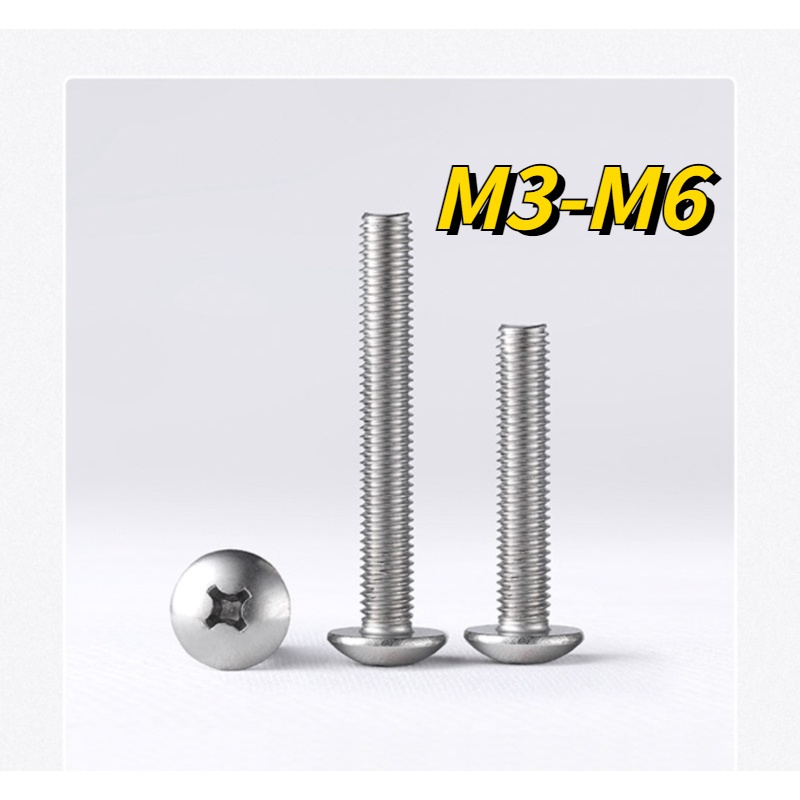 [XNY] สกรูหัวแบน ขนาดใหญ่ SUS316 M2 M3 M5 M6 | Shopee Thailand