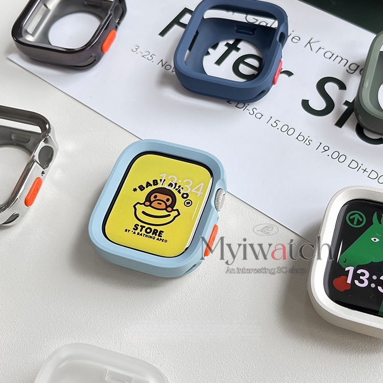 Minimalist บุคลิกภาพ tpu soft case สําหรับ Apple watch series 10 9 8 ...