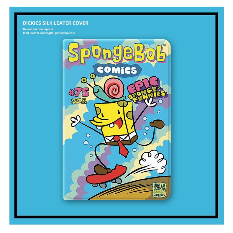 spongebob เคส ใช้สำหรับ ไอแพด ipad air4/5 mini1/2/3/4/5/6 เคสไอแพด 10.2 ...