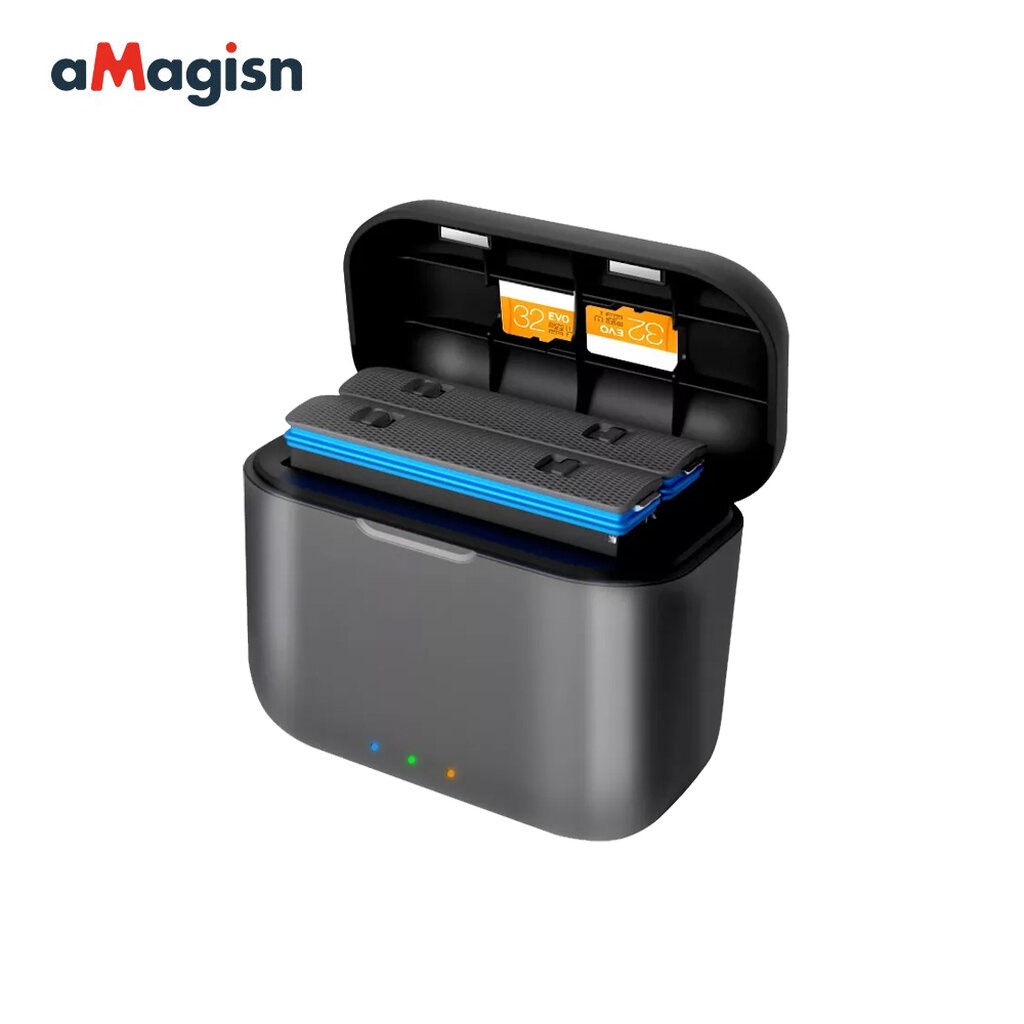 aMagisn Insta360 X3 Dual Battery Charging Box กล่องเก็บแบตเตอรี่ ไม่มี ...