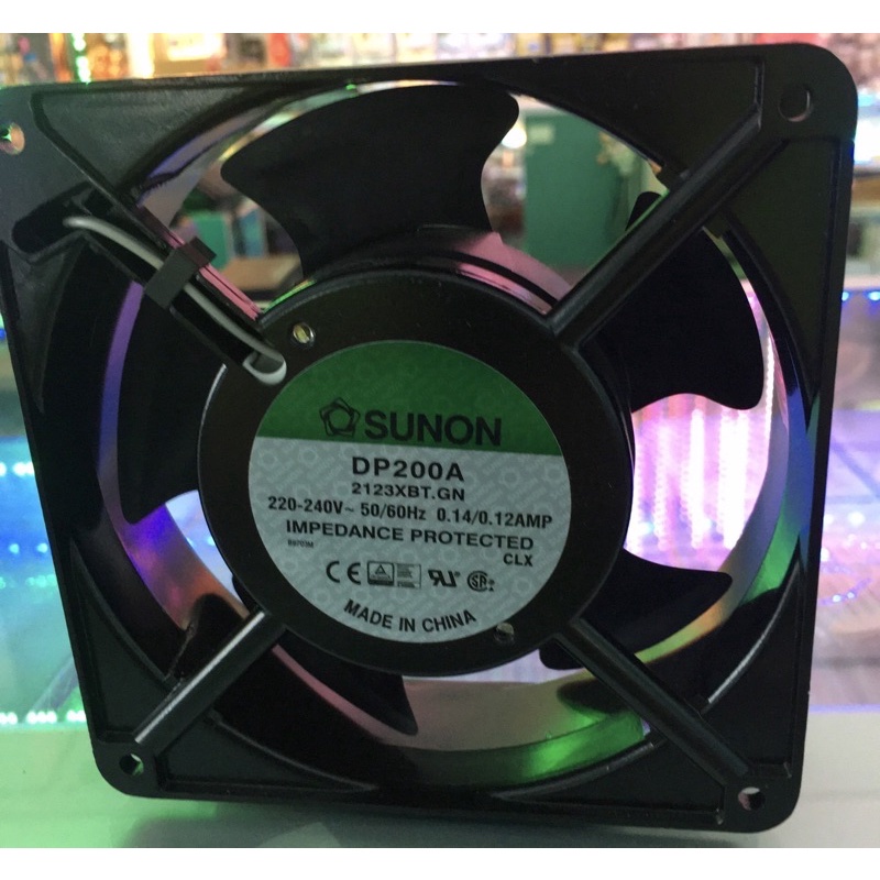 Sunon DP200A 2123XBT.GN 220-240vac 50/60hz 0.14/0.12amp สายไฟ 2เส้น ...