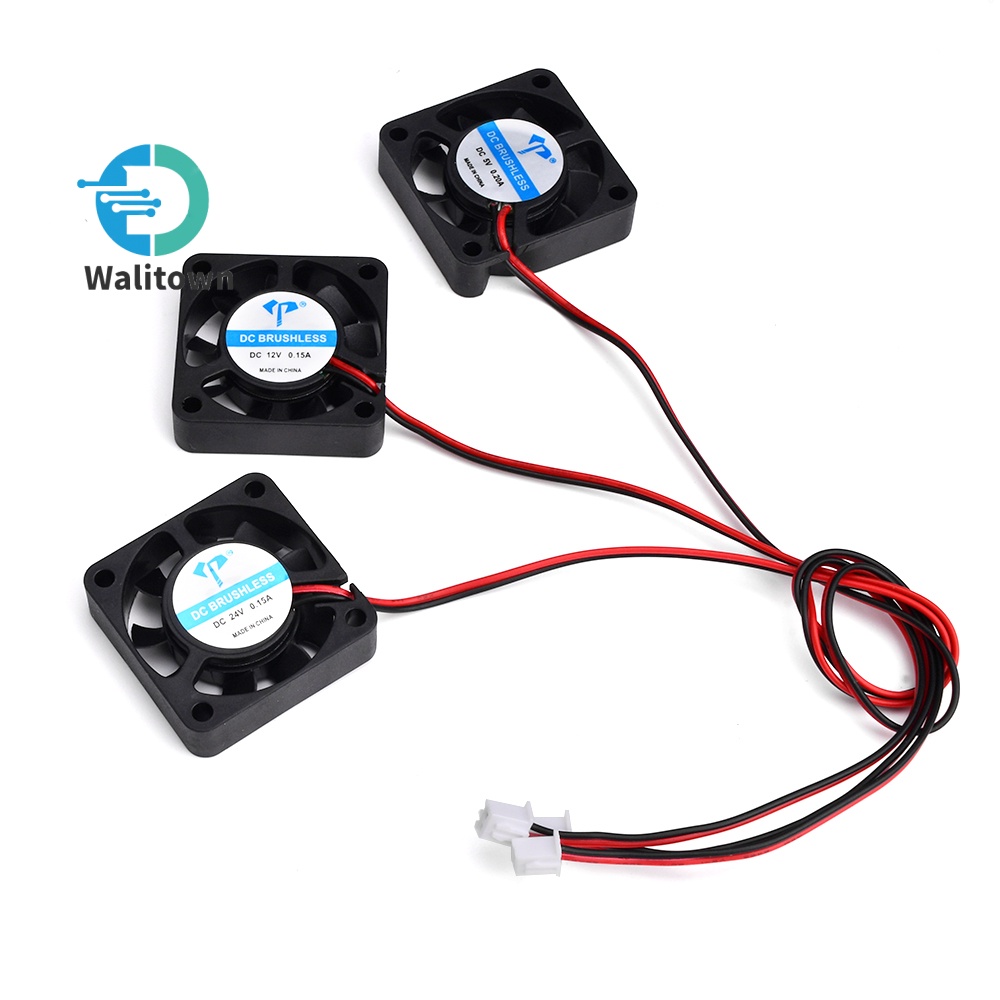 Dc4010 พัดลมระบายความร้อน เสียงเงียบ 40 มม. ควบคุมความเร็ว 5V เป็น 12V ...