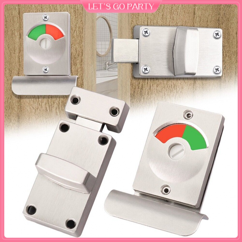 Stainless Steel Latch Indicating Lock WC Toilet Door Lock Latch ...