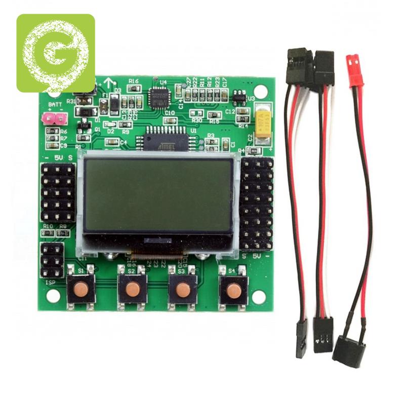 บอร์ดควบคุมการบิน LCD พร้อม 6050MPU และ Atmel644PA 644PA 4.8-6.0V ...