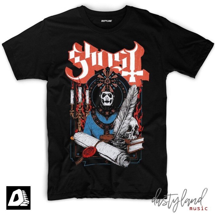 เสื้อยืดผ้าฝ้าย พิมพ์ลาย GHOST SCROLL AND SEAL | Shopee Thailand