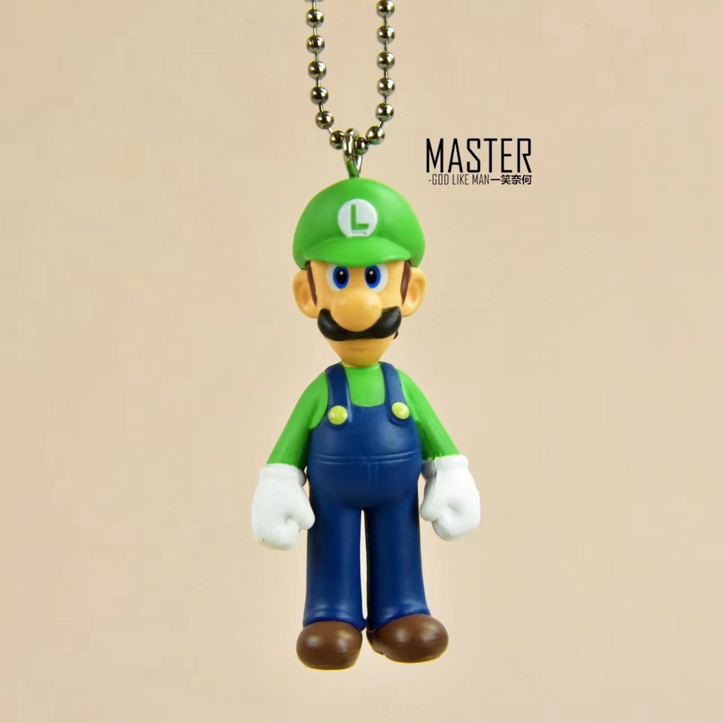 [ลดราคา] พวงกุญแจ จี้ตุ๊กตา Super Mario Mario Louis Ki Mushroom ...