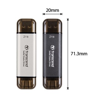 Transcend External SSD Smallest 512GB 1TB 2TB ( ESD310 ) USB A and Type ...