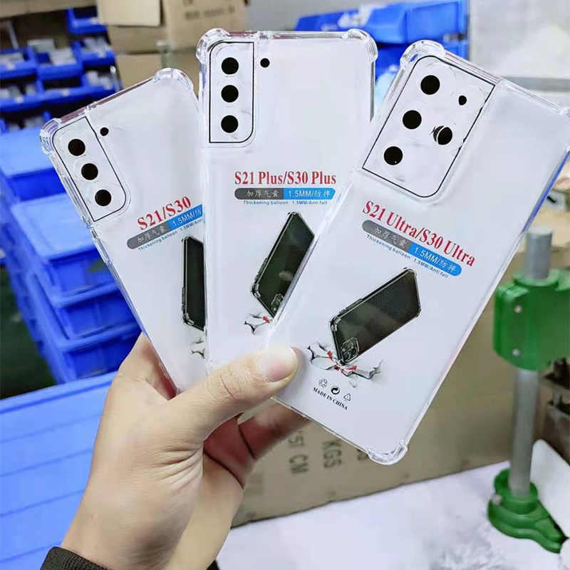 เคสใสนิ่มกันกระแทก Samsung Galaxy S21 Ultra/S21 plus/S21/S21 Fe รุ่นป้องกันเลนส์กล้อง | Shopee ...