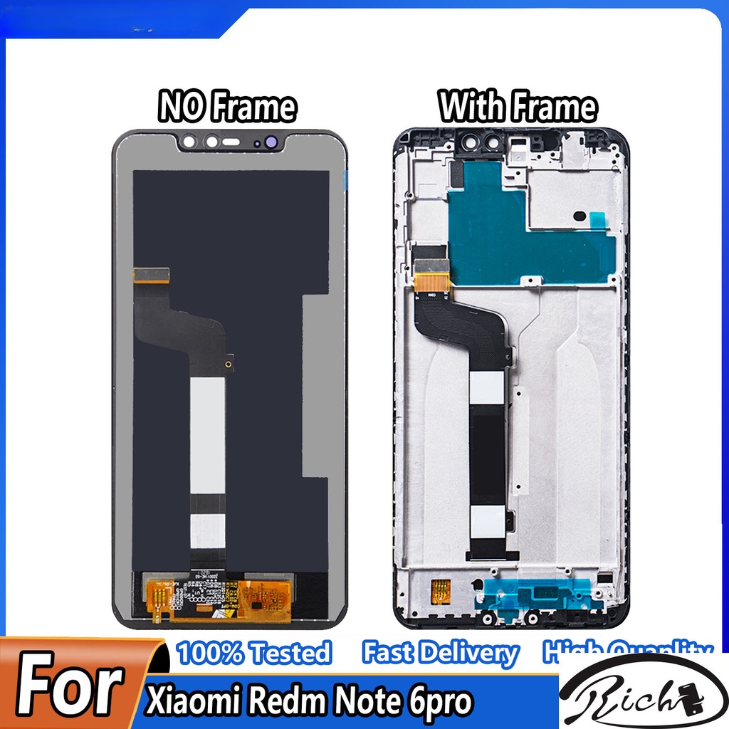 หน้าจอสัมผัสดิจิทัล LCD 6.26 นิ้ว AAA+ แบบเปลี่ยน สําหรับ Xiaomi Redmi Note 6 Pro Redmi Note6 ...