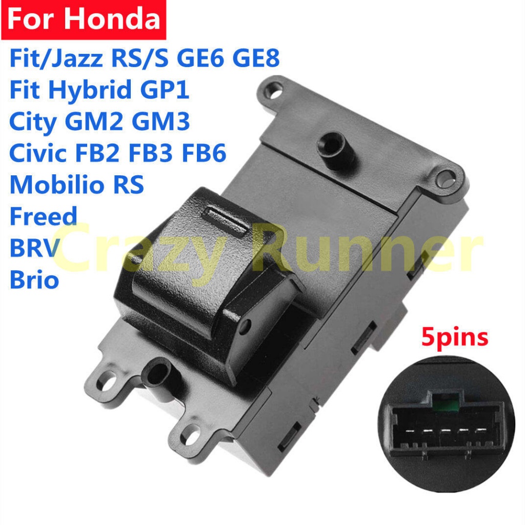 สวิทช์กระจกไฟฟ้า สวิทช์กระจกประตู สวิทซ์ยกกระจก Honda Fit /Jazz RS/S ...