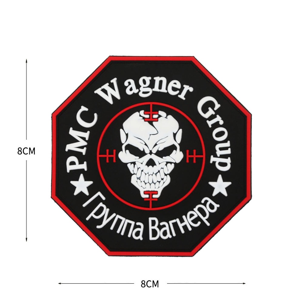 แผ่นแพทช์ pvc ลายตราสัญลักษณ์ Russian PMC Wagner Group 3d สําหรับติดตก ...