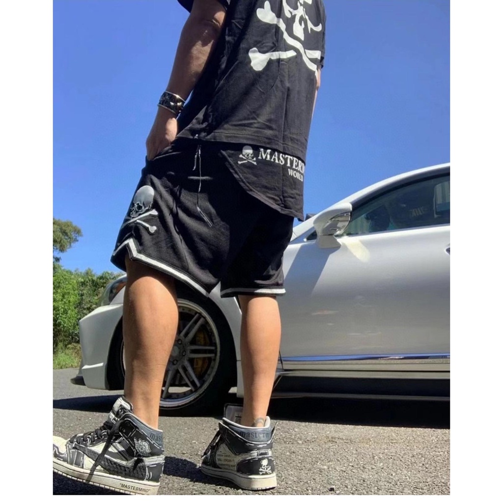 MasterMind Mesh Embroidered skull shorts | Shopee Thailand