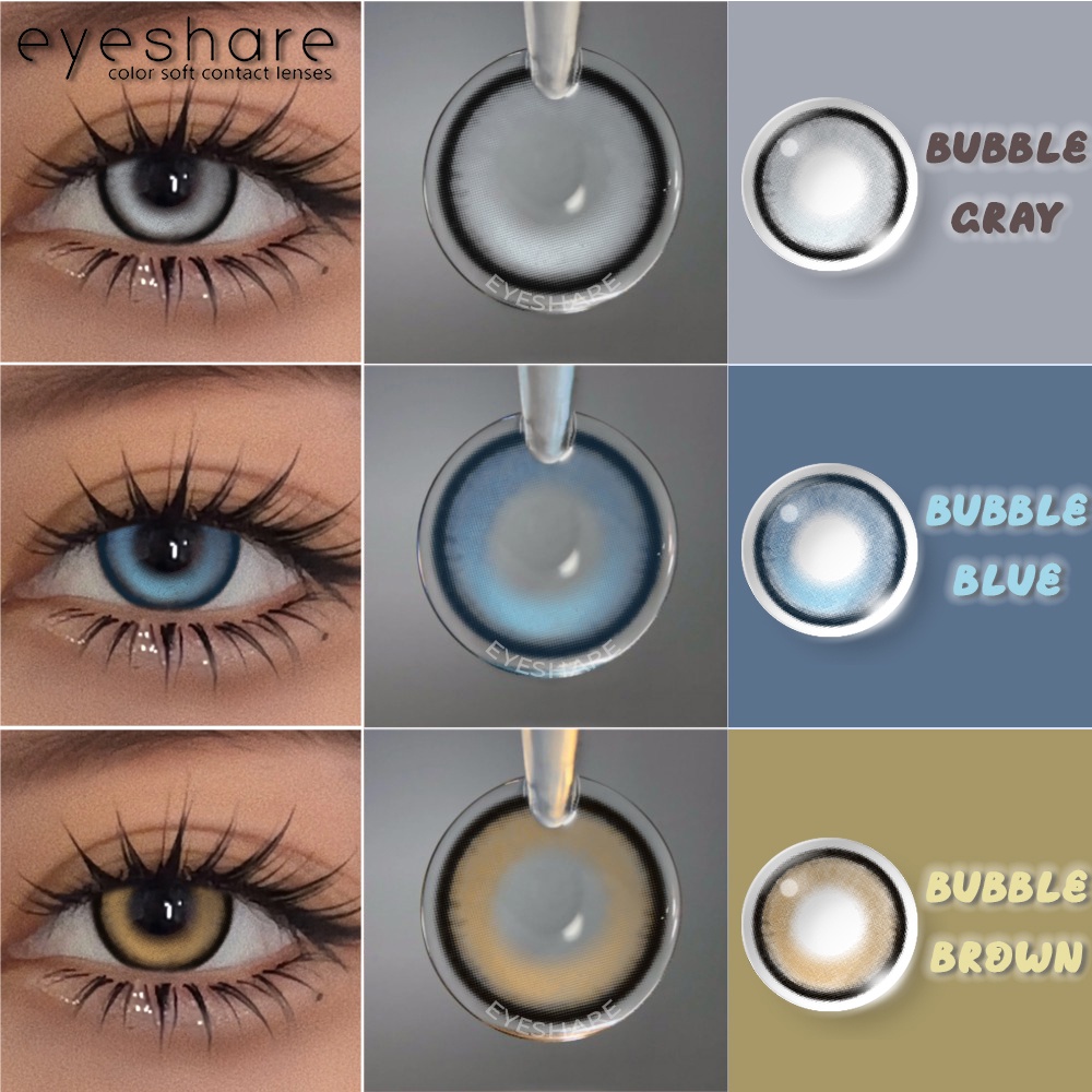 Eyeshare คอนแทคเลนส์ สีน้ําตาลธรรมชาติ สไตล์เกาหลี 14.5 มม. 1 คู่ ...