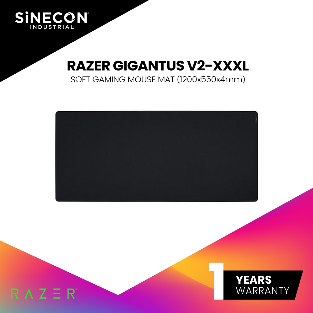 Razer Gigantus V2 - 3XL (1,200 x 550 x 4mm) Soft gaming mouse mat for ...