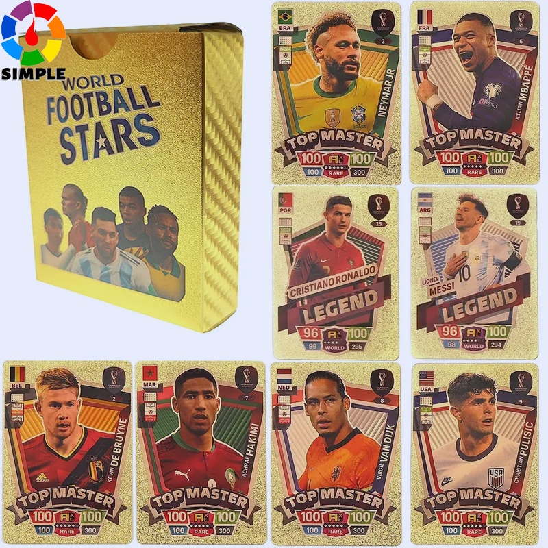 Football Ballsuperstar Gold Cards Star Limited Signature Collection ...