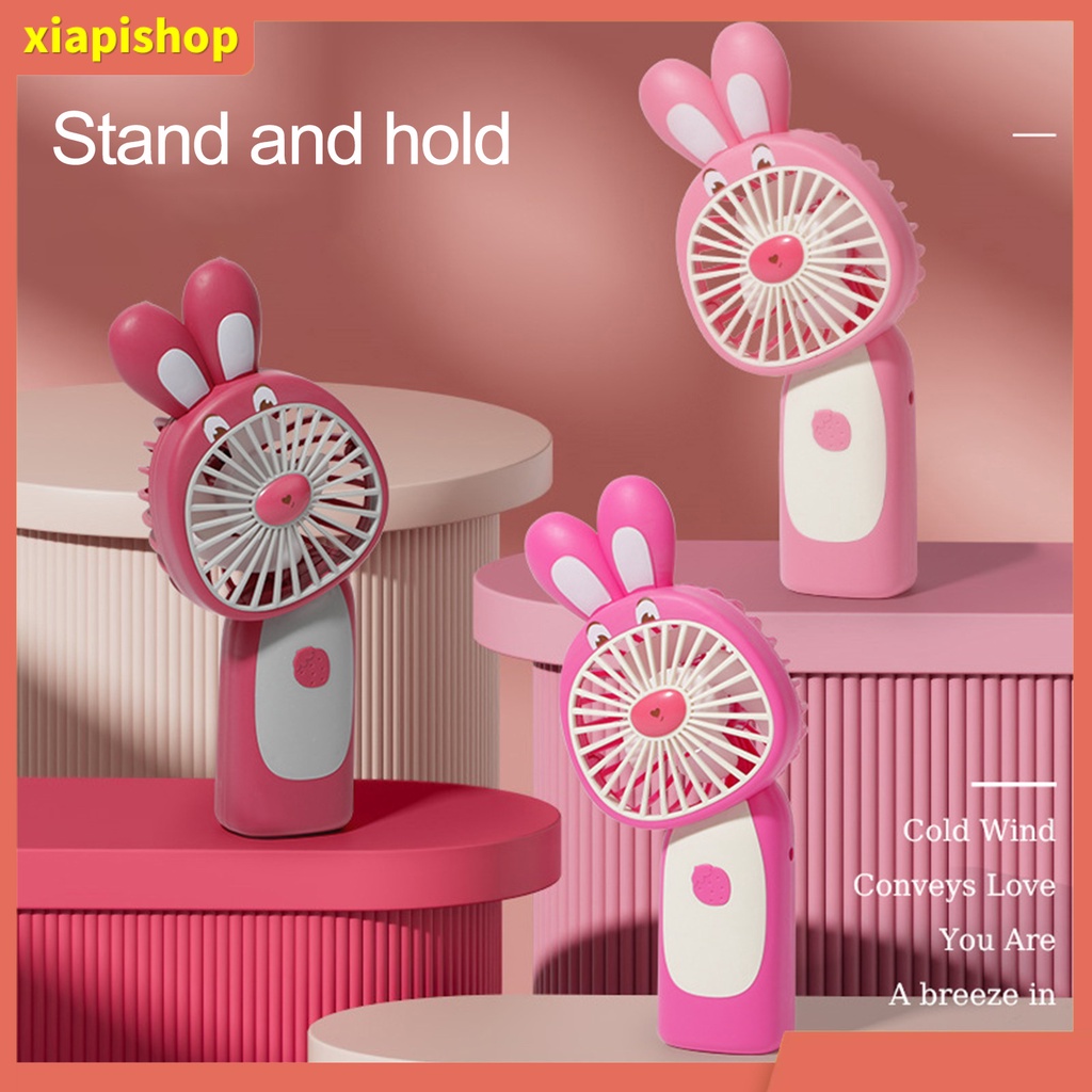 {XIAPI} พัดลมมือถือ เกียร์เดียว แบบหนาแน่น ลมแรง ชาร์จ USB เกลียว ใบพัด ...