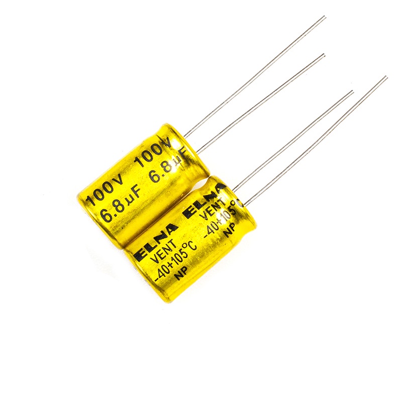 Elna 100V 6.8uf NP ไม่มีขั้ว 105°C ตัวเก็บประจุไฟฟ้า 10x16 มม. | Shopee Thailand