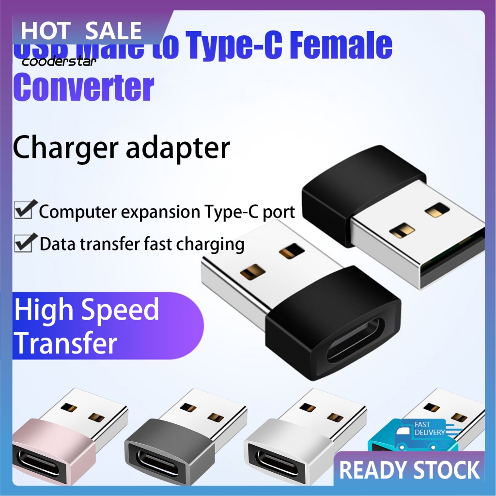 Cood อะแดปเตอร์แปลงข้อมูล Type-C เป็น USB 20 Type-C ตัวผู้ เป็น Type-C ตัวเมีย 480Mbps ชาร์จเร็ว ...