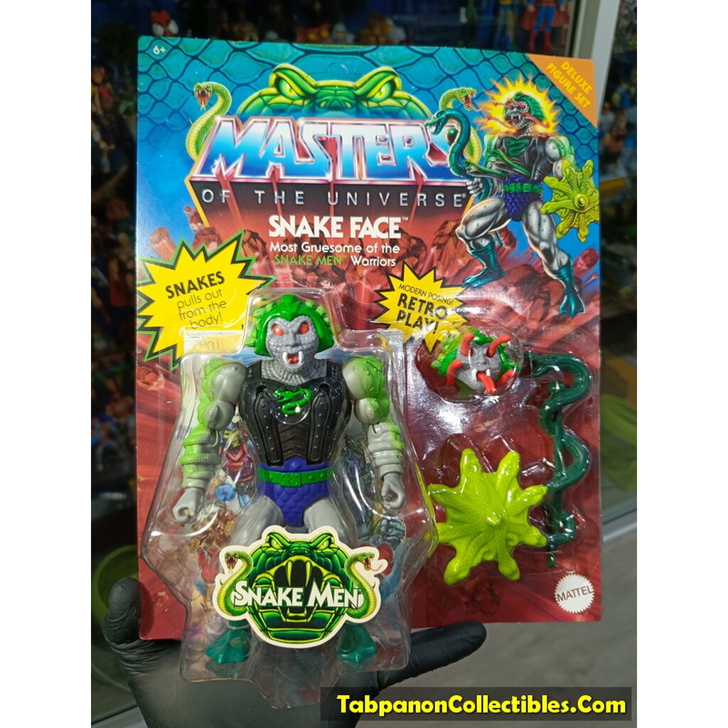 [2023.07] Mattel MOTU Origins Deluxe Snake Face Action Figure | Shopee ...