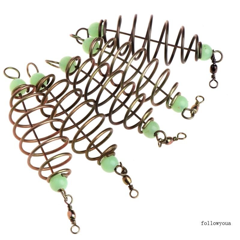 Fol 5 ชิ้น เซต ตกปลา สปริง เหยื่อ อินไลน์ แขวน รอก สเตนเลส ให้อาหาร ...