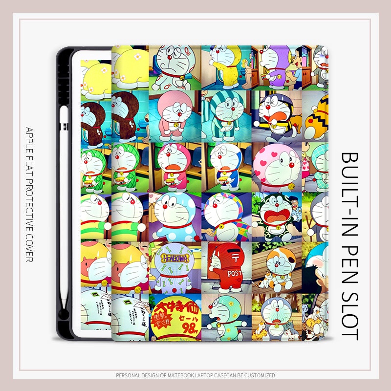 Doraemon puzzle เคสไอแพด pro11 2022 gen10 เคส iPad air 1 2 3 4 5 10.2 ...