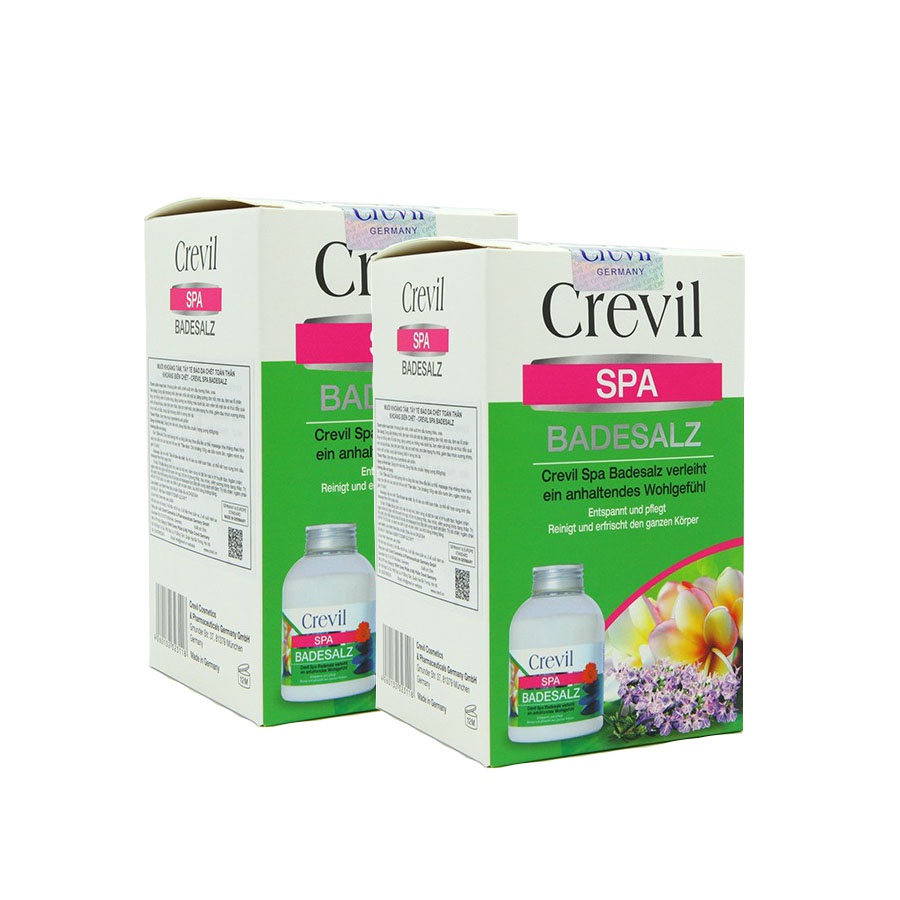 เกลืออาบน ้ ํา 2 กล ่ อง ลดสิว ลด Rashes, Exfoliate Crevil Spa Badesalz ...