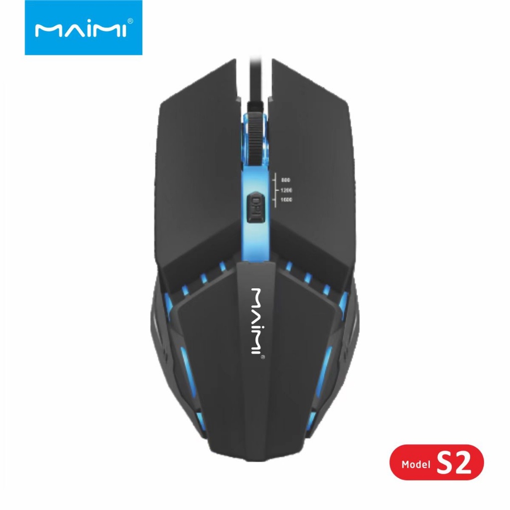 【ของแท้ 100%】Mami S2 เมาส์เกม เมาส์แบบมีสาย USB แบบมีสาย เมาส์เรืองแสง ...