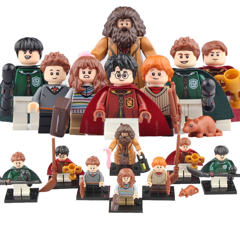 ฟิกเกอร์ตัวต่อ Magic Harry Series Potters Dobby Hagrid Luna Seamus ...