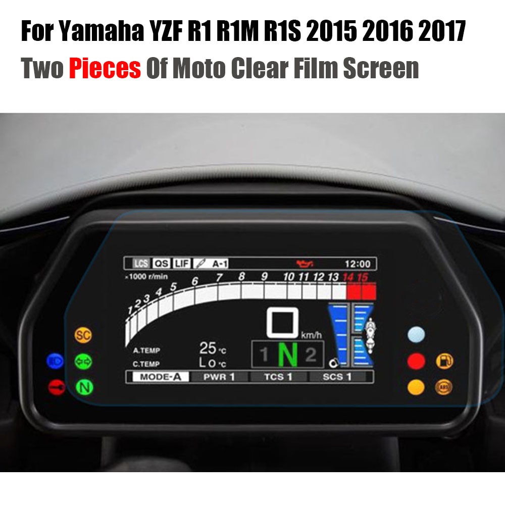 ฟิล์มกันรอยหน้าจอ TPU สําหรับ Yamaha YZF-R1 YZF R1 R1M R1S 2015 2016 ...