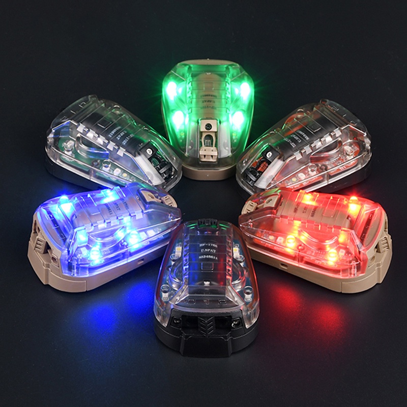 Hel STAR 6 GEN3 หมวกกันน็อค แอร์ซอฟท์ สปอร์ต สีฟ้า เขียว แดง IR Strobe ...