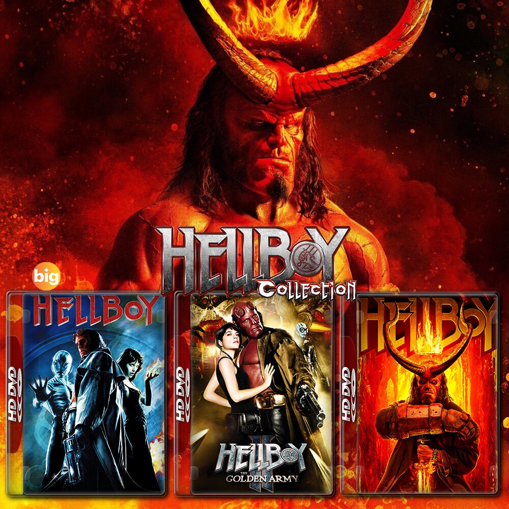 แผ่น Bluray หนังใหม่ Hellboy เฮลล์บอย ฮีโร่พันธุ์นรก ภาค 1-3 Bluray หนัง มาสเตอร์ เสียงไทย ...