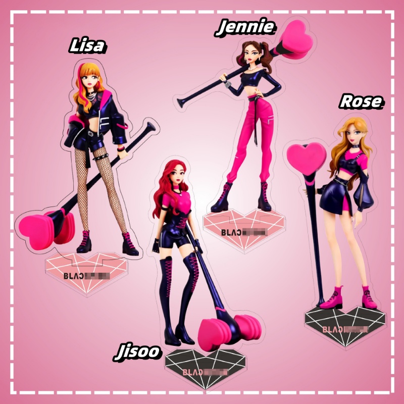โมเดลกระดาษแข็งอะคริลิค Blackpink Pavilion Standee Idola Korea JENNIE ...