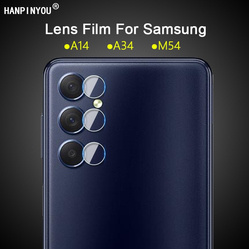 สําหรับ Samsung Galaxy A14 A24 A34 A54 M54 A74 ใส บางเฉียบ ด้านหลัง เลนส์กล้อง ป้องกัน ฟิล์มนุ่ม ...