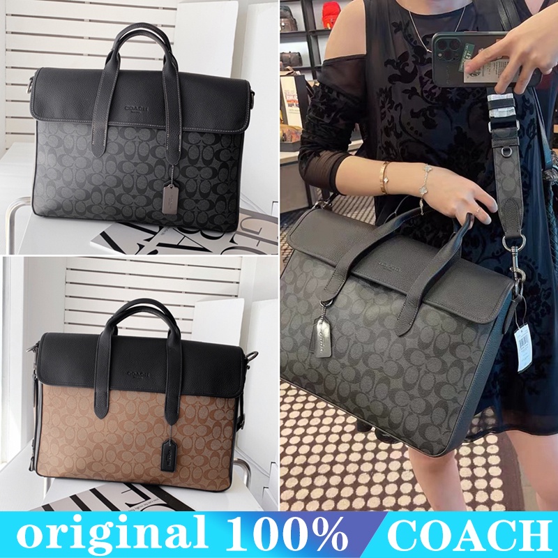 COACH c9873 Sullivan portfolio กระเป๋าเอกสารผู้ชาย/พลิกกระเป๋า ...