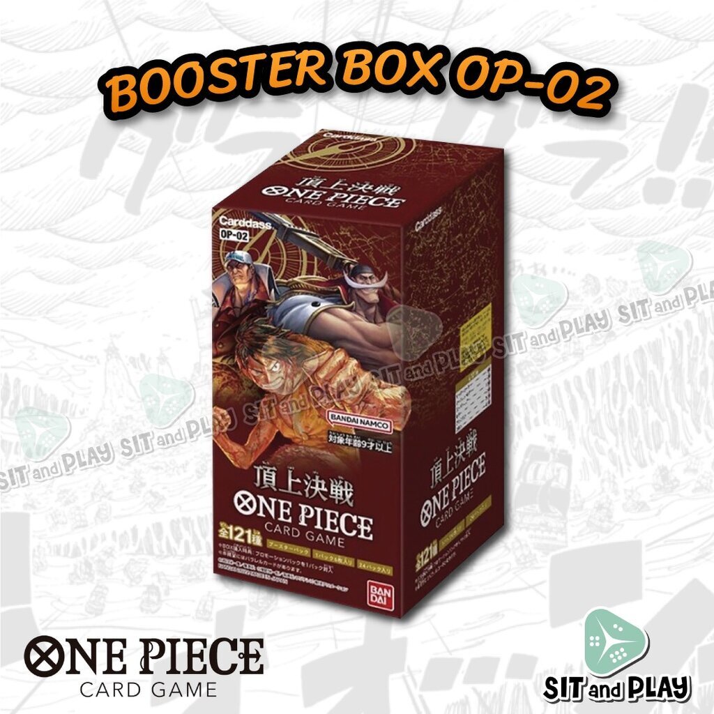 One Piece Card Game - Booster Box OP-02 Paramount War การ์ดเกมวันพีซ ...