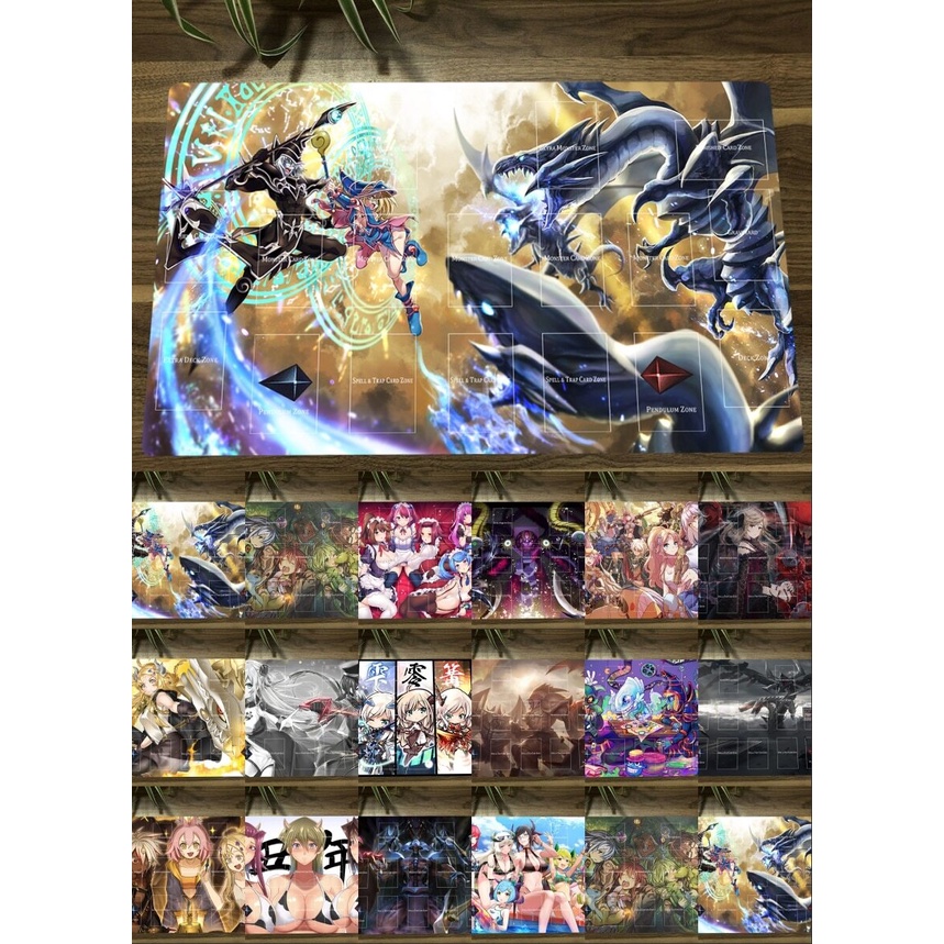 ใหม่ YuGiOh Playmat Blue-Eyes White Dragon Dogmatika Ecclesia, the ...